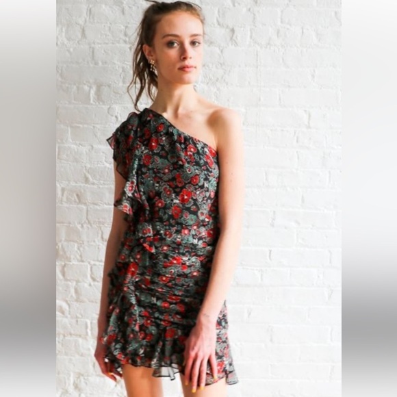 Veronica Beard | Dresses | Veronica Beard Ballard Silk Oneshoulder ...